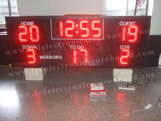 Portable Digital Scoreboard , Wireless Football Scoreboard Back Maintenance