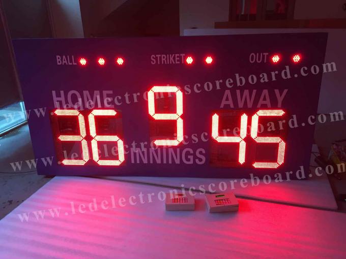 16 Inch 400mm LED Baseball Scoreboard For High School Simple Operation