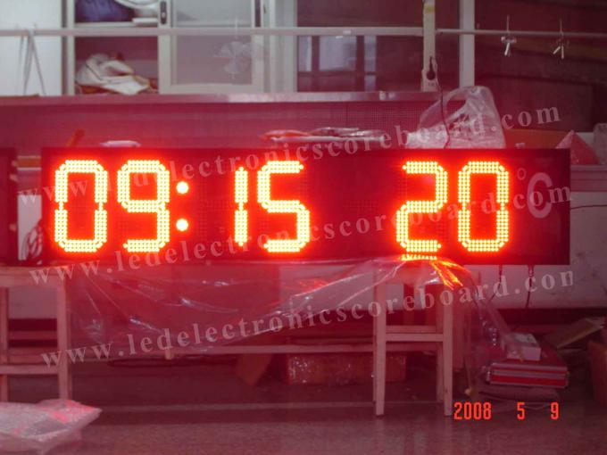 CE / ROHS Approved LED Countdown Timer With Temperature 370*1500*100mm