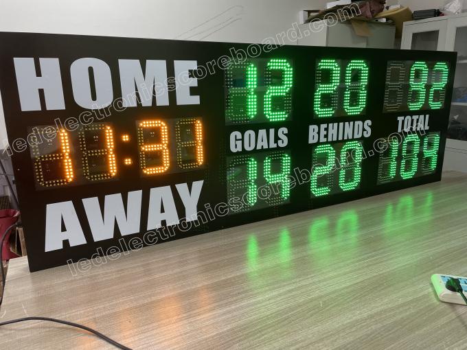 710mmX2075mmX70mm Green Color AFL Electronic Scoreboard UV Protection
