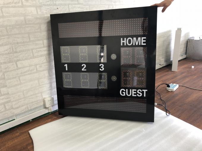 6 Inch Digit In Amber Color Led Tennis Scoreboard With Team Name