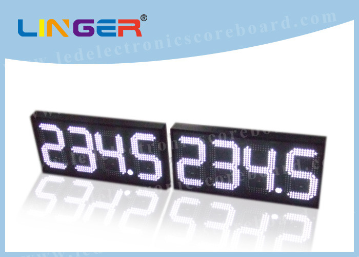 12 Inch Digits Led Gas Station Signs , Gas Station Led Signs Double ...