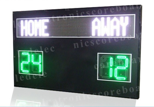 110V ~ 250V LED Football Scoreboard Iron / Steel / Aluminum Frame Material