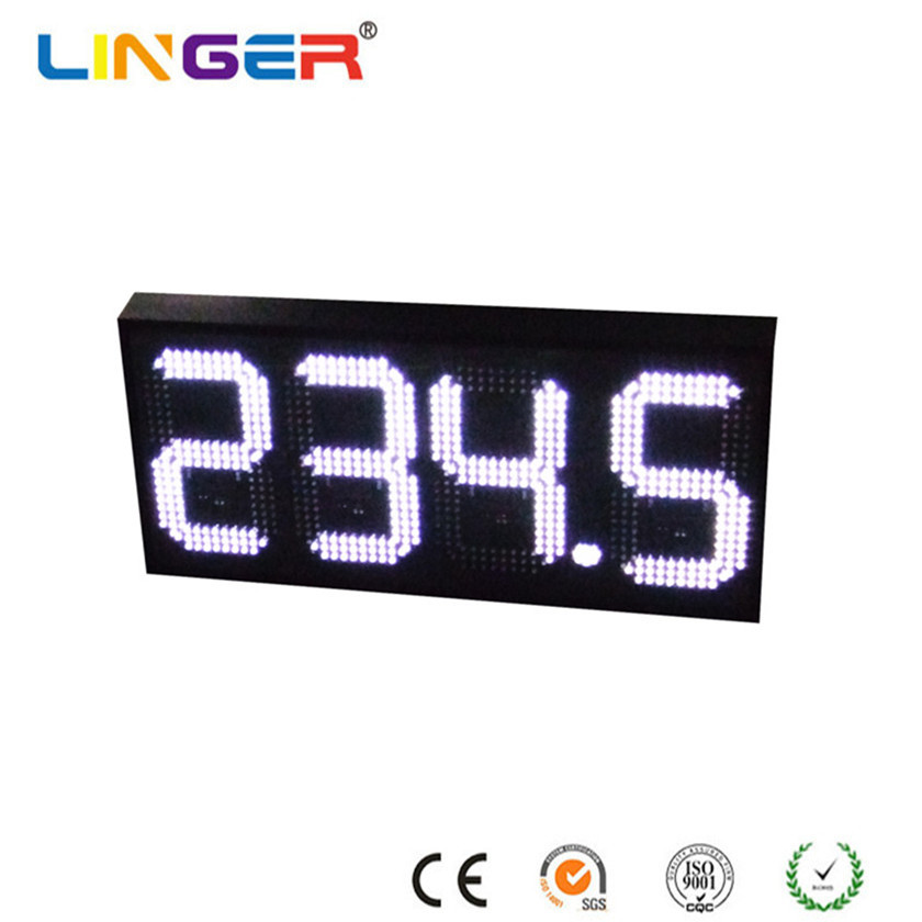 888.8 Led Gas Price Sign , White Color Digital Gas Station Price Signs ...