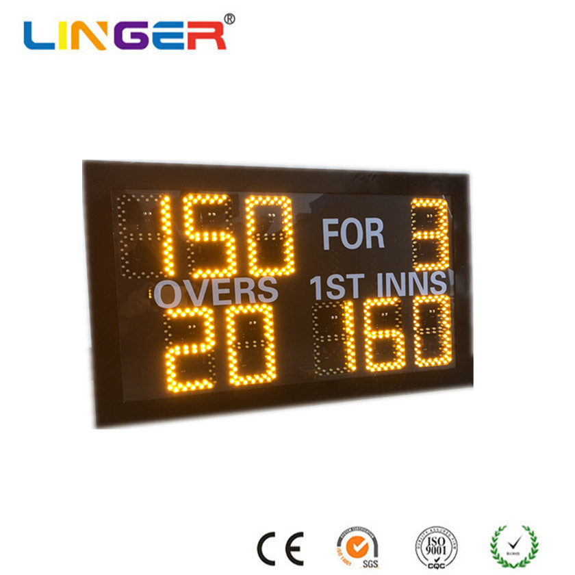 Small Model Digital Cricket Scoreboard In Yellow Color With IR Hand ...