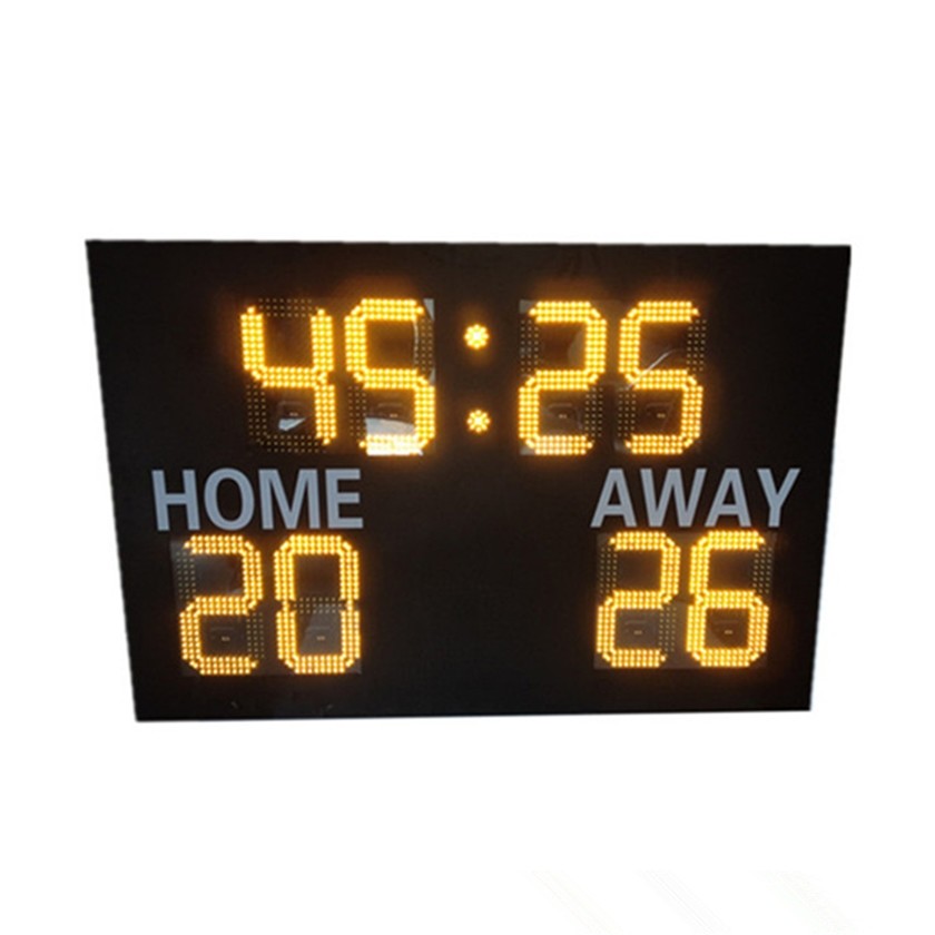 Indoor Wireless Controller LED Football Scoreboard With Time / Scores ...