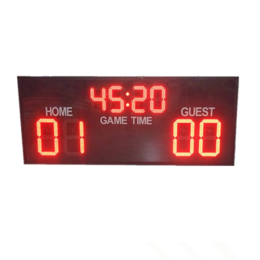 Red Color Electronic Football Scoreboard Waterproof 16'' Inch For ...