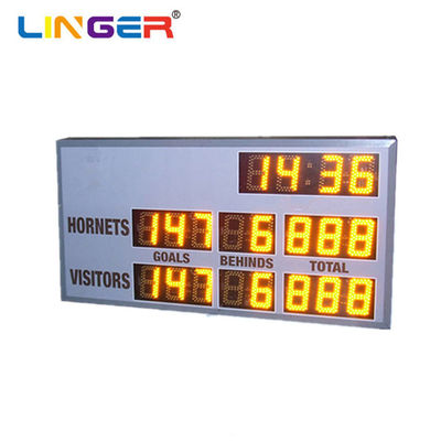 6 Inch Digit In Amber Color Led Tennis Scoreboard With Team Name