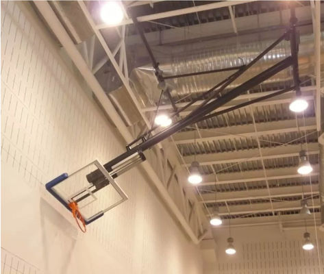 Customized Gymnasium Electric Basketball Hoop Ceiling Mounted