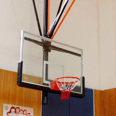 Aluminum Indoor Electric Basketball Hoop Ceiling Mounted